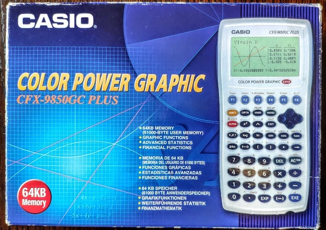 CASIO CFX-9850GC PLUS Color Power Graphic calculator, incl. box and ...