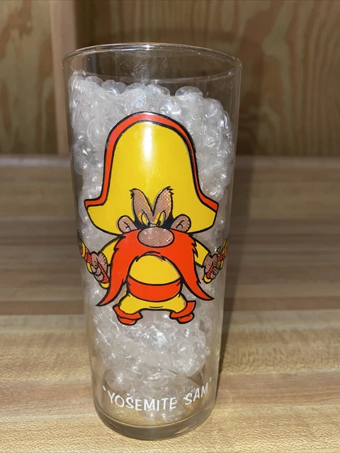 VINTAGE 1973 YOSEMITE SAM Glass Pepsi Collector Series Warner Bros ...