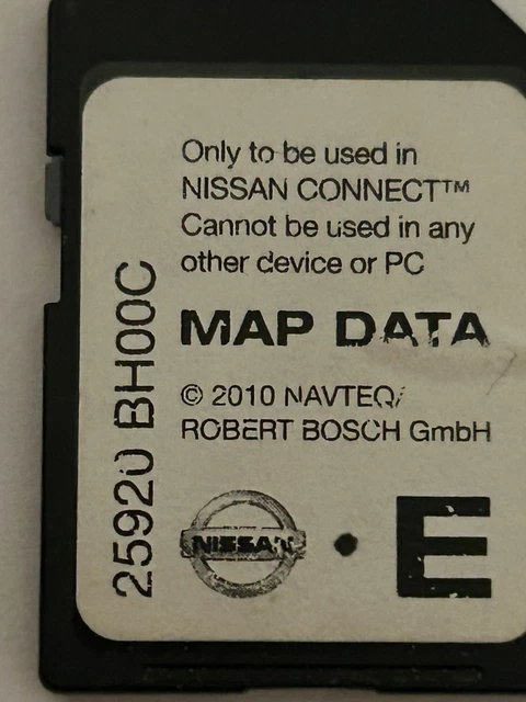 GENUINE NISSAN CONNECT1 Map Data Sd Card 25920 Bhooc/D £26.72 - PicClick UK
