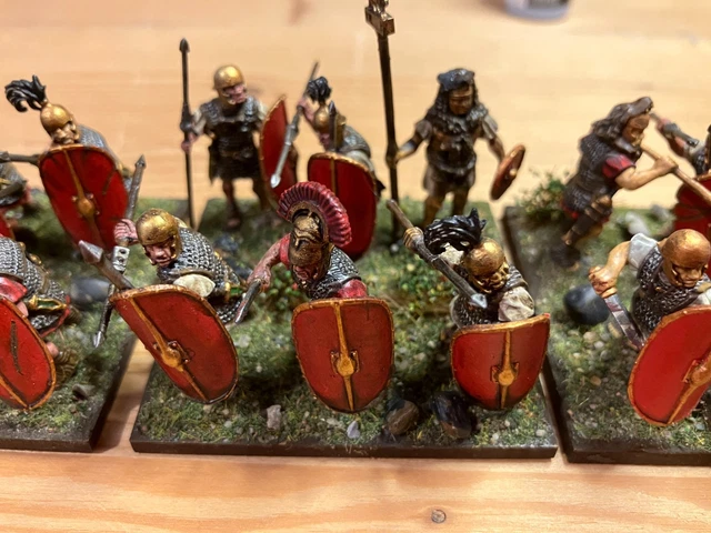 HAIL CAESAR 28MM Warlord Caesarean Roman Infantry Unit Painted & Based ...