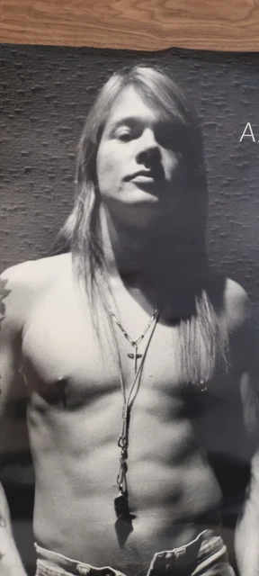 VINTAGE AXL ROSE (Guns n' Roses) Poster circ. 1990's (Size approx. 35 ...