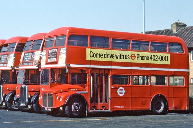 LONDON TRANSPORT RMA Barking Garage 6x4 Bus Photo Ref L72 £1.49 ...