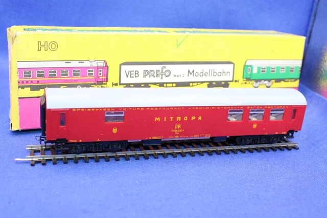 PIKO SPUR H0 DR Reko-Speisewagen Mitropa Licht/sehr guter Zustand/OVP ...