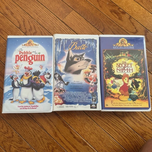 ANIMATED MOVIE VHS Collection Set of 3 Excellent Pre Owned Condition ...