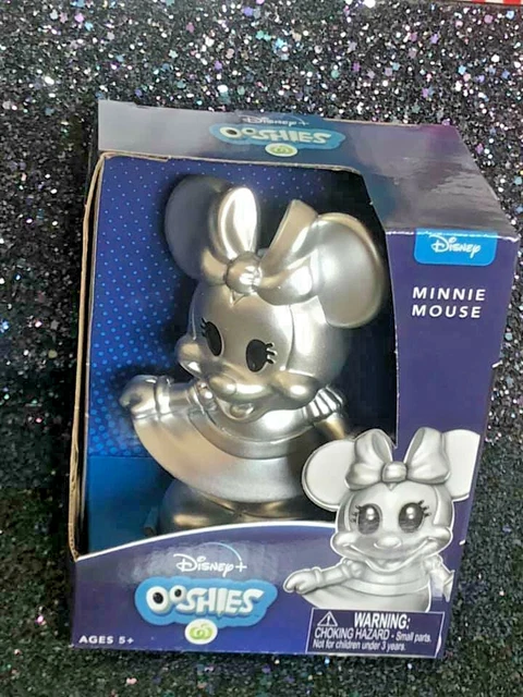 DISNEY+ OOSHIES LARGE Boxed Silver Minnie MOUSE Woolworths Disney Plus ...