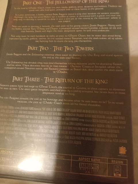 LORD OF THE Rings Trilogy DVD Box Set £93.26 - PicClick UK