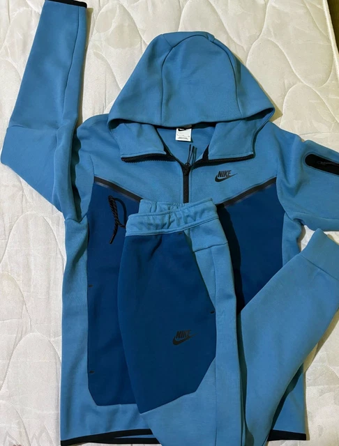 NIKE TECH FLEECE Full Tracksuit Dutch Blue - Size Small £110.00 ...