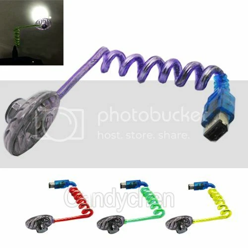 NEW WHITE WORM Light Led Illumination For Nintendo Gameboy Color Pocket ...