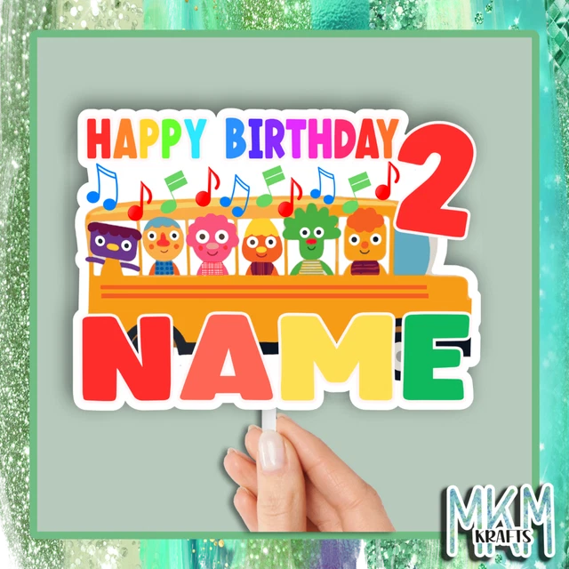 SUPER SIMPLE SONGS personalised Card Cake Topper HAPPY BIRTHDAY ANY ...