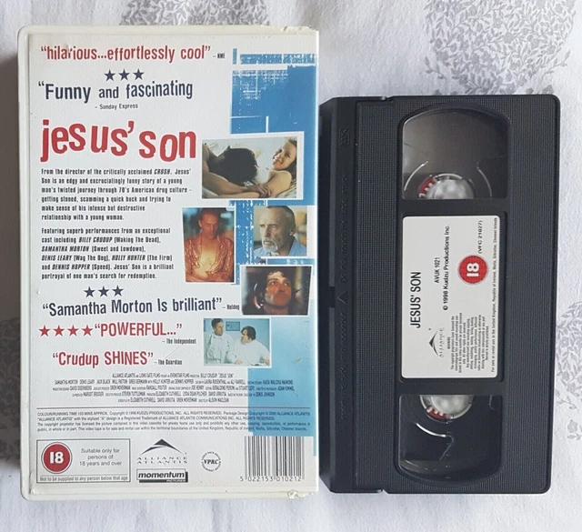 JESUS' SON (VHS) BIG BOX - Billy Crudup + Samantha Morton + Jack Black ...