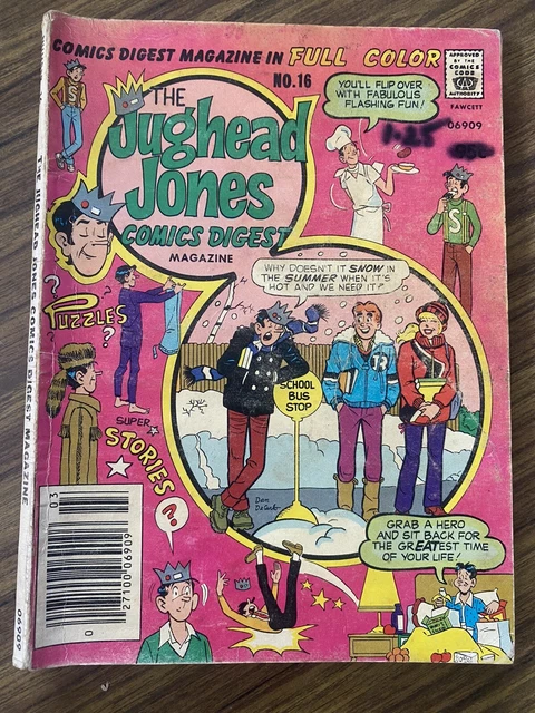 1980 ARCHIE COMIC - THE JUGHEAD JONES COMICS DIGEST MAGAZINE - #16 EUR ...