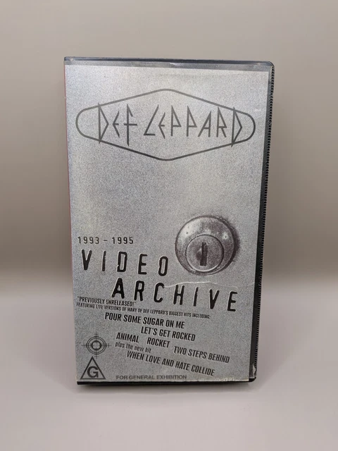 DEF LEPPARD VHS Video Archive Polygram Video $8.00 - PicClick AU