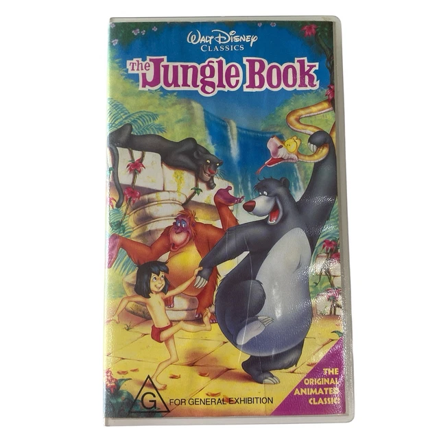 WALT DISNEY - The Jungle Book VHS Animation Classic Movie Mowgli Baloo ...