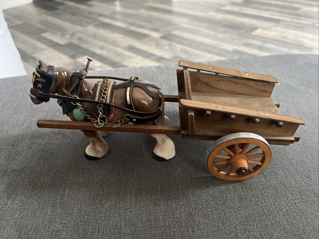 VINTAGE MELBA WARE Shire Horse - Cart Scene - RARE £67.07 - PicClick UK