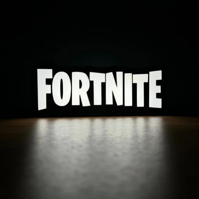 FORTNITE LOGO LED Lightbox | Mains Powered | 3D Printed PLA | Handmade ...