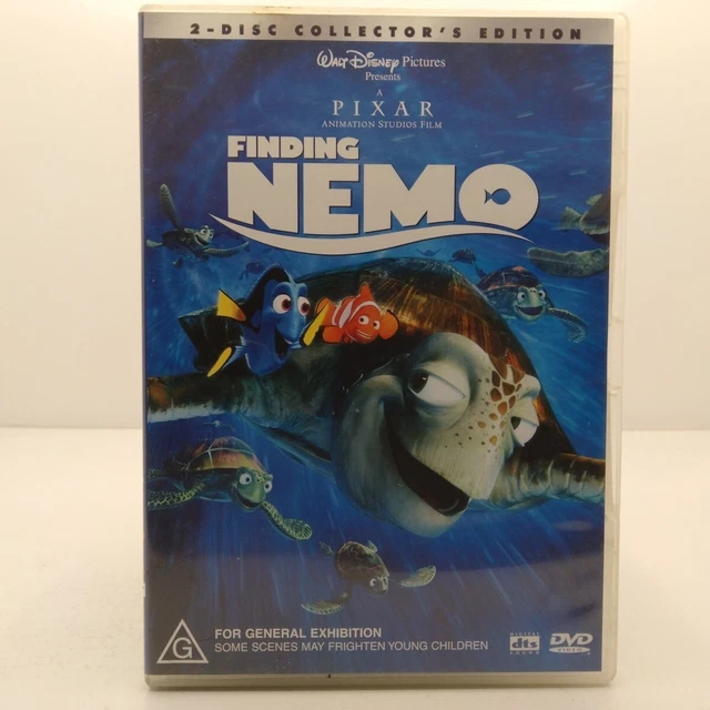 FINDING NEMO DVD Region 4 PAL Disney Pixar Animated Movie Collectors ...