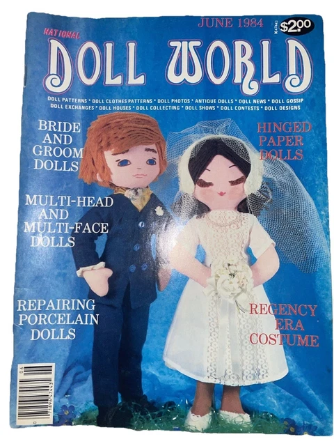 NATIONAL POUPÉE MONDE Revue Juin 1984 Multi-Head Faces Multiples ...