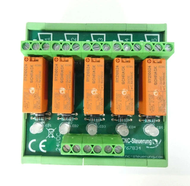 CNC CONTROL 5 Way Relay Card | Relay Board | 24VDC | 9767834 £47.41 ...