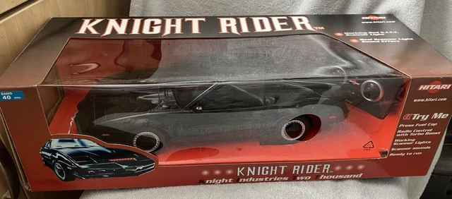 VINTAGE KITT KNIGHT Rider RC Car by Hitari Boxed Lights & Sounds ...