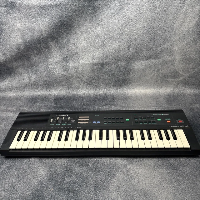 CASIO CASIOTONE MT-140 Black Vintage Keyboard Working Battery Operated ...