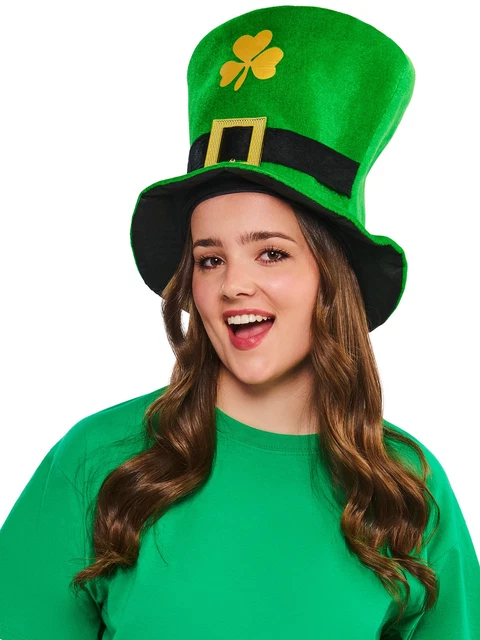 ST PATRICKS DAY Hat Adult Party Ireland Clover Irish Fancy Dress ...