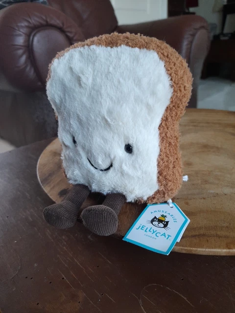 JELLYCAT SMALL AMUSEABLE Toast Bread Plush Toy BNWT Genuine Retired £36 ...