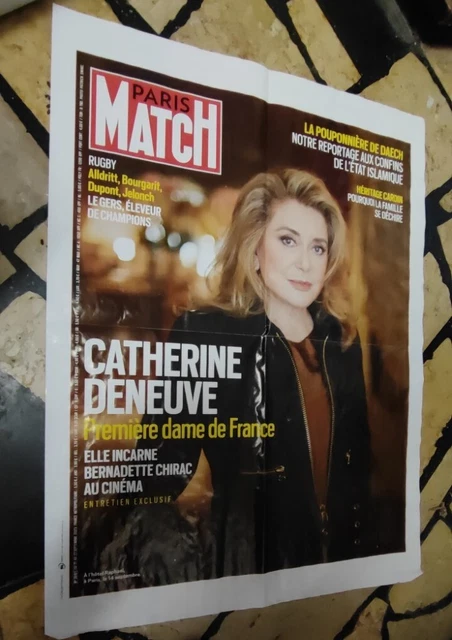 AFFICHE/POSTER PRESSE PARIS Match : Catherine Deneuve /80x60 cm EUR 4,90 - PicClick FR