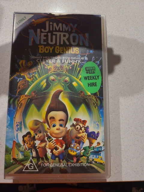 Nickelodeon Jimmy Neutron Boy Genius Vhs Video Tape Cartoon Animation 5517
