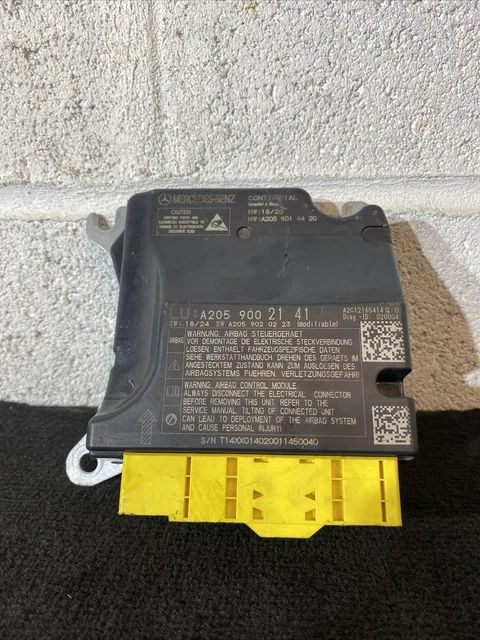 2020 MERCEDES C CLASS W205 A!R BAG CONTROL MODULE ECU OEM A2059002141 ...