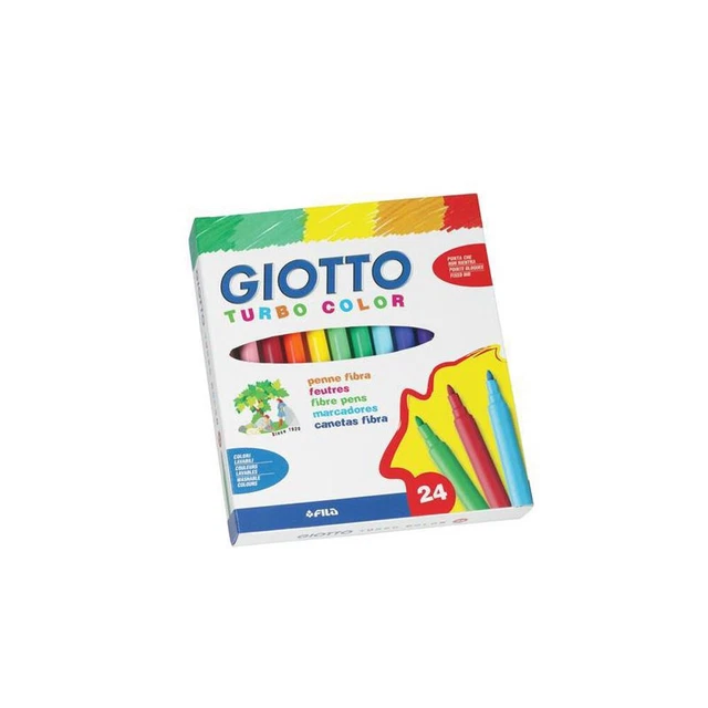 DISEGNO GIOTTO PENNARELLI Giotto Turbo Color da 24 pezzi EUR 12,99 ...