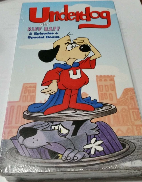 UNDERDOG VS. RIFF Raff-VHS-Animation-2 épisodes + bonus-Vidéo Sony EUR ...