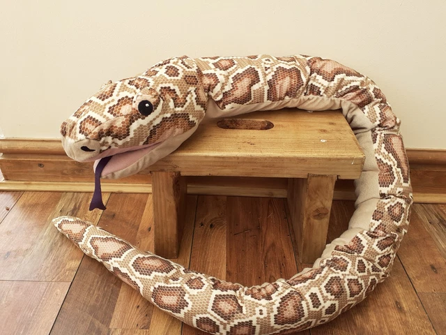 DJUNGELSKOG IKEA SNAKE Puppet Plush Soft Toy Cuddly 67" BURMESE Python ...