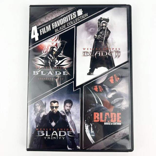 4 FILM FAVORITES Blade Collection DVD Blade,Blade II, Blade Trinity ...