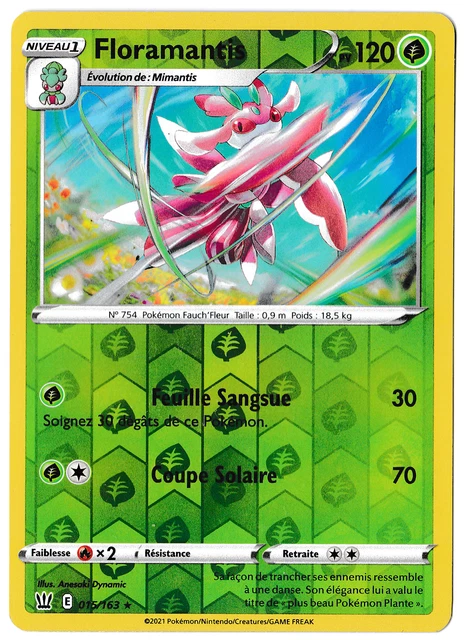 CARTE POKÉMON FLORAMANTIS 015/163 Reverse Styles de Combat - FR 🔥 EUR 2 ...