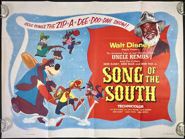 SONG OF THE South ORIGINAL Quad Movie Film Cinema Poster Walt Disney £ ...