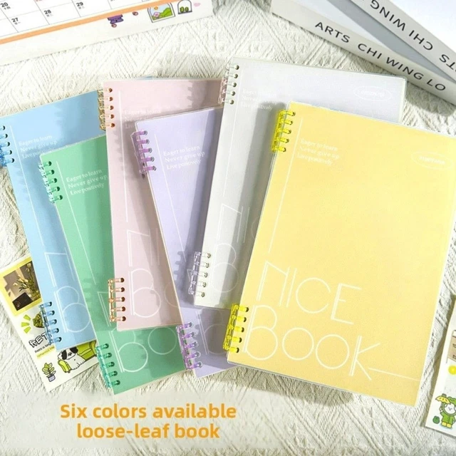 REFILLABLE A5 LOOSE-LEAF Notebook 60 Sheet PP Cover Notebook $12.80 ...
