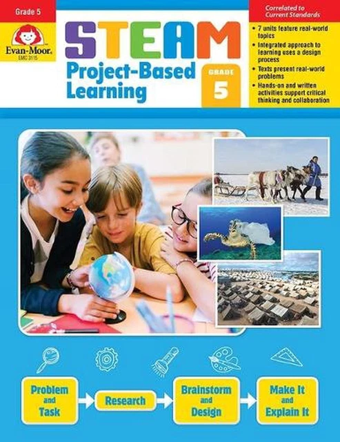 STEAM PROJECT-BASED LEARNING, Grade 5 Teacher Resource by Evan-Moor ...