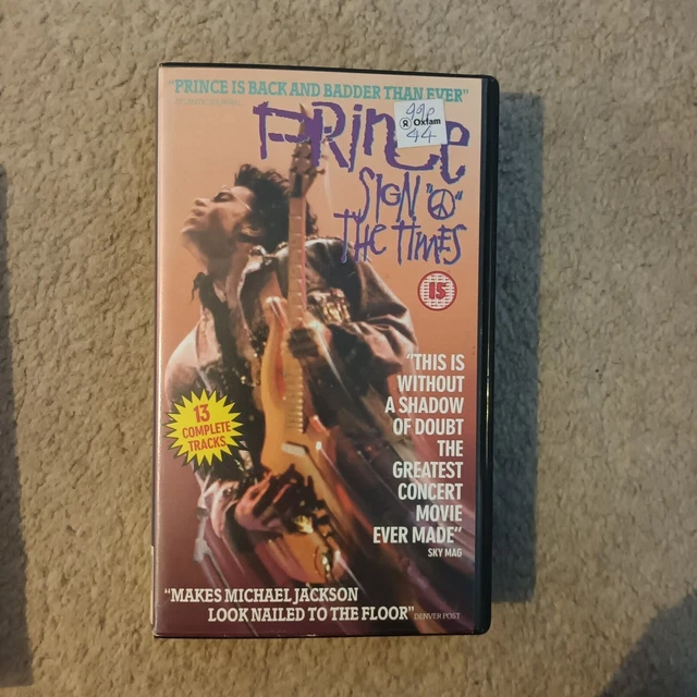 PRINCE - SIGN of the Times (VHS) rare Video 13 complete tracks Palace ...