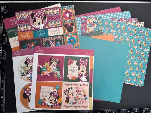 DISNEY MINNIE MOUSE 8x8 Topper & Paper Collection £4.99 - PicClick UK