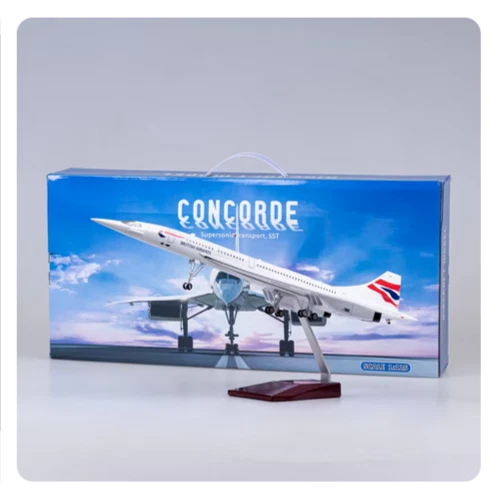 CONCORDE BRITISH AIRWAYS BA Metal Model Plane Fast Supersonic Jet Gift ...
