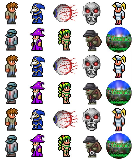 30 TERRARIA EDIBLE Cupcake Toppers Rice Card Cake Fairy Birthdays Pre ...