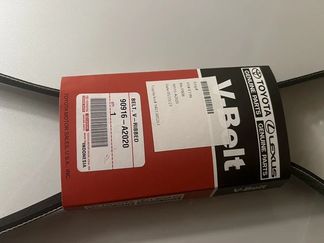 OEM GENUINE TOYOTA 1AR-FE 2.7L Serpentine Drive Belt 90916-A2020 $25.00 ...