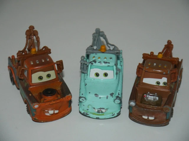 DISNEY PIXAR CARS Bundle Mater Green Mater McQueen's Pit Crew Team ...