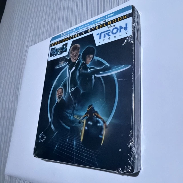 TRON LEGACY STEELBOOK (4K UHD+Blu-ray+Digital Code) Factory Sealed ...