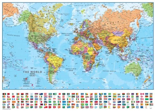 WORLD POLITICAL MAP: PP.Maps1/40mvl - Map NEW - 14 Nov 2005 EUR 26,12 ...