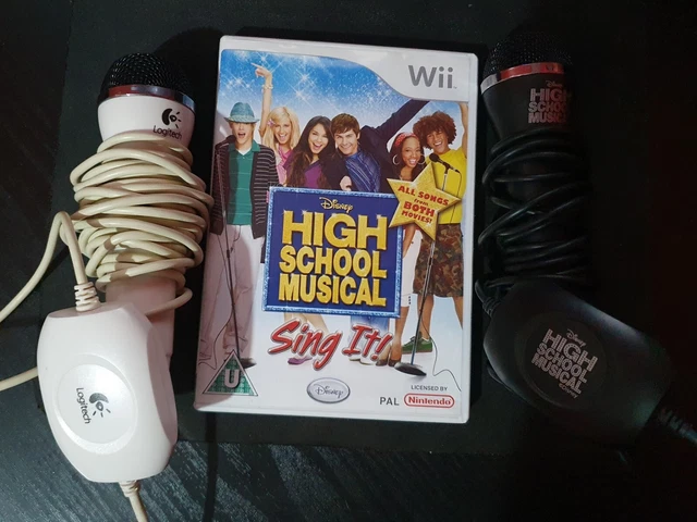 DISNEY HIGH SCHOOL Musical Sing It! - Nintendo Wii - 2 Microphone - ALL ...