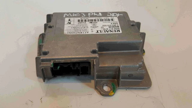 RENAULT CLIO MK3 2005-2012 Airbag ECU Module Computer 8200611975 £17.75 - PicClick UK