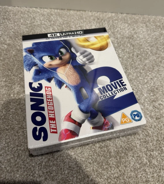 SONIC THE HEDGEHOG 1 & 2 Movie Collection 4K UHD Blu-ray SteelBook NEW ...