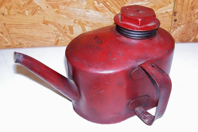 ANTIQUE MOPAC RAILROAD Eagle Oil Can Bucket Train Fuel Tin Old Missouri ...