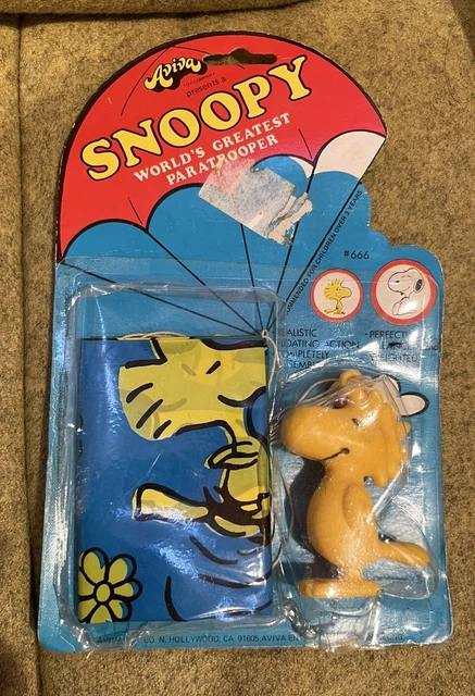 RARE! VINTAGE AVIVA Unopened Peanuts / SNOOPY Friend Woodstock PARATROOPER Toy £15.00 - PicClick UK